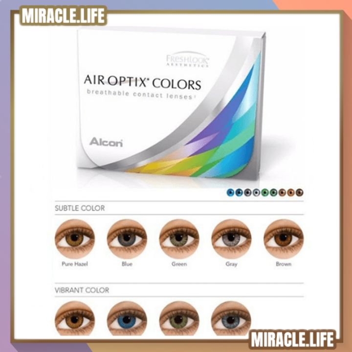 Air Optix Colors Silicone Hydrogel Monthly Breathable Contact Lenses ...