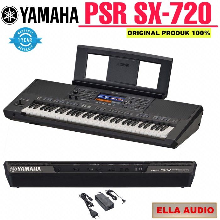 Yamaha PSR SX720 Keyboard Yamaha 61-keys Portable Arranger Workstation ...