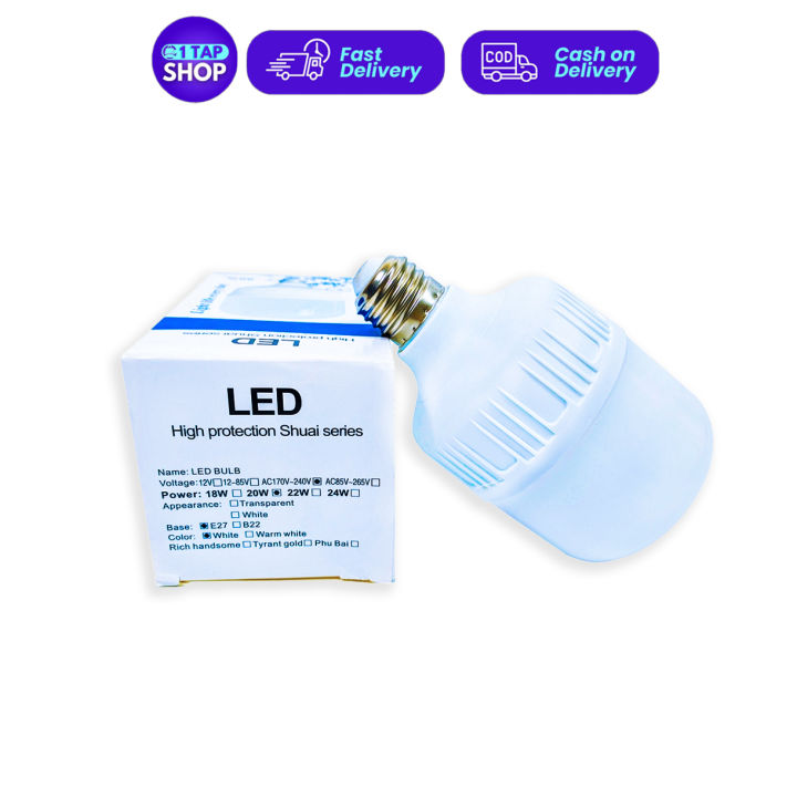 High Quality Cool White LED Bulb Lamp Ilaw 5/10/15/20/40/50W | Lazada PH