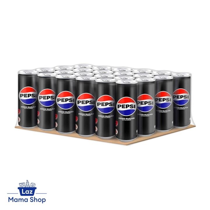 Pepsi Zero Sugar Cola Soda (24 x 320ml) - Carton - Packaging may vary ...