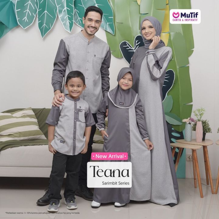 MUTIF | SARIMBIT MUTIF | Sarimbit Teana Pulm Grey - Paloma | Family ...