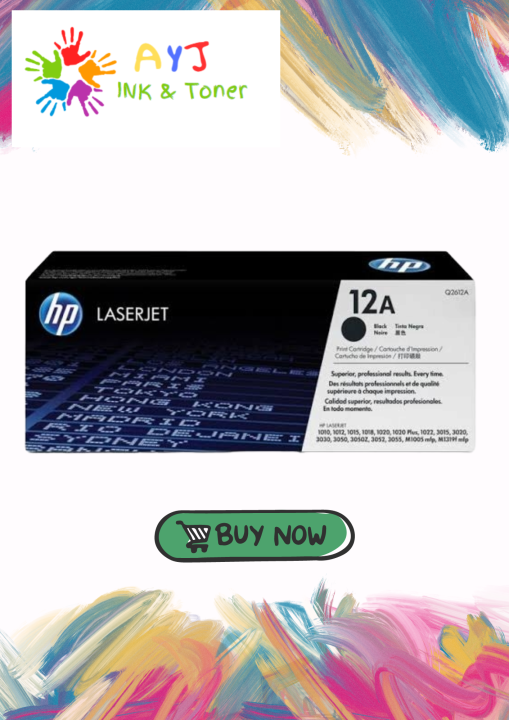HP 12A Black Original LaserJet Toner Cartridge Q2612A | Lazada PH