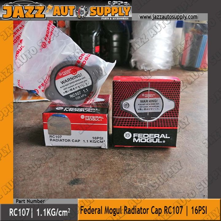 Federal Mogul Radiator Cap RC107 / 1.1kg/cm2 | 16PSI | Lazada PH