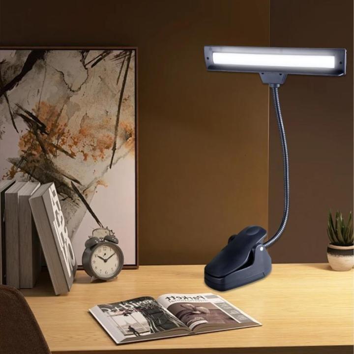 Flexible USB Clamp Lamp With 3 Color And Brightness Adjustable 9 LED ...
