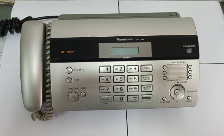 เครื่องโทรสาร กระดาษม้วนความร้อน (ตัดกระดาษอัตโนมัติ) ยี่ห้อ Panasonic ...
