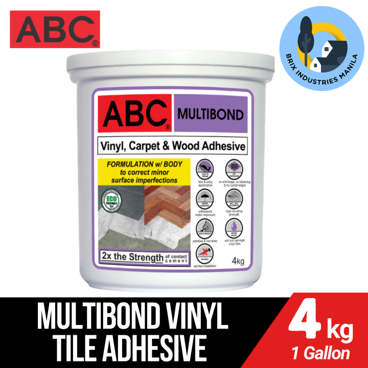 ABC Multibond Vinyl Tile Adhesive For Vinyl, Carpet, Wood Adhesive 4kg ...