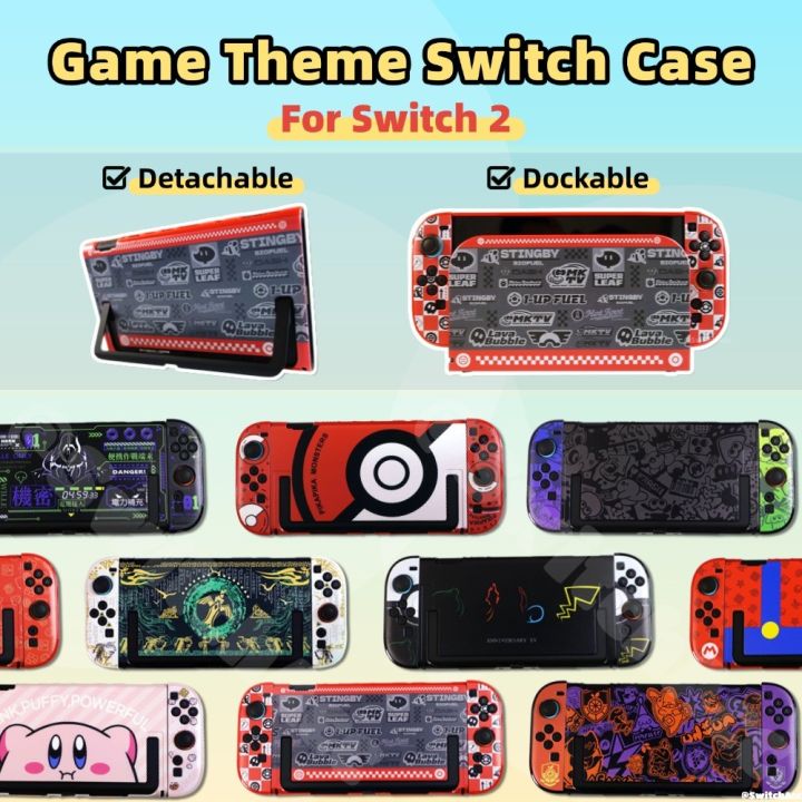 ~~Switch 2 Game Theme Case for Nintendo Switch 2 Dockable Detachable ...