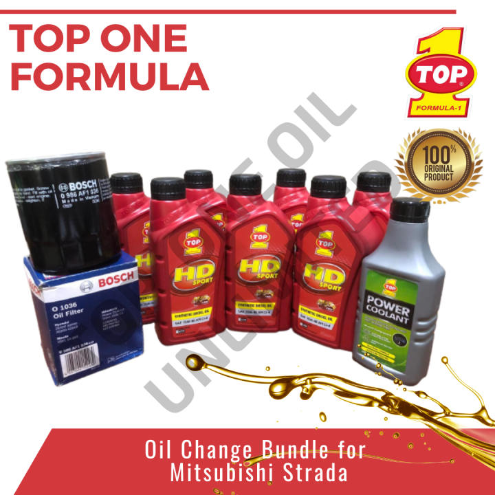TOP 1 - 15w-40 HD Sport Oil Change Bundle for Mitsubishi Strada , 7 ...