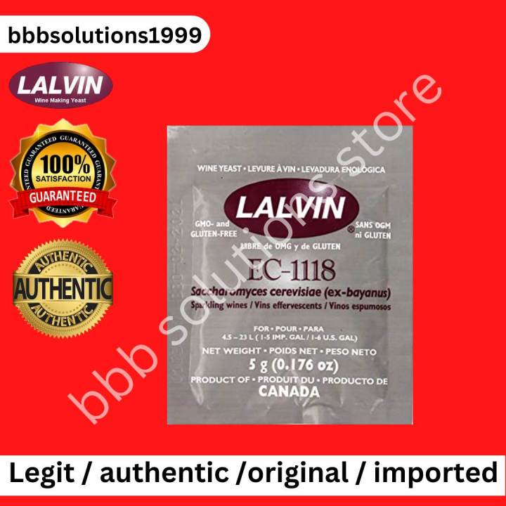 LALVIN DRIED WINE YEAST EC1118 1 SACHET | Lazada PH