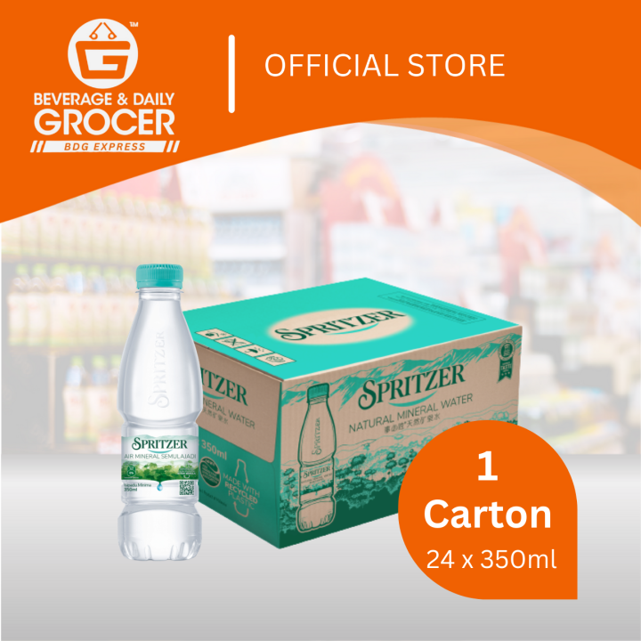 Spritzer Mineral Water ( 24 x 350ml ) 1 Carton | Lazada