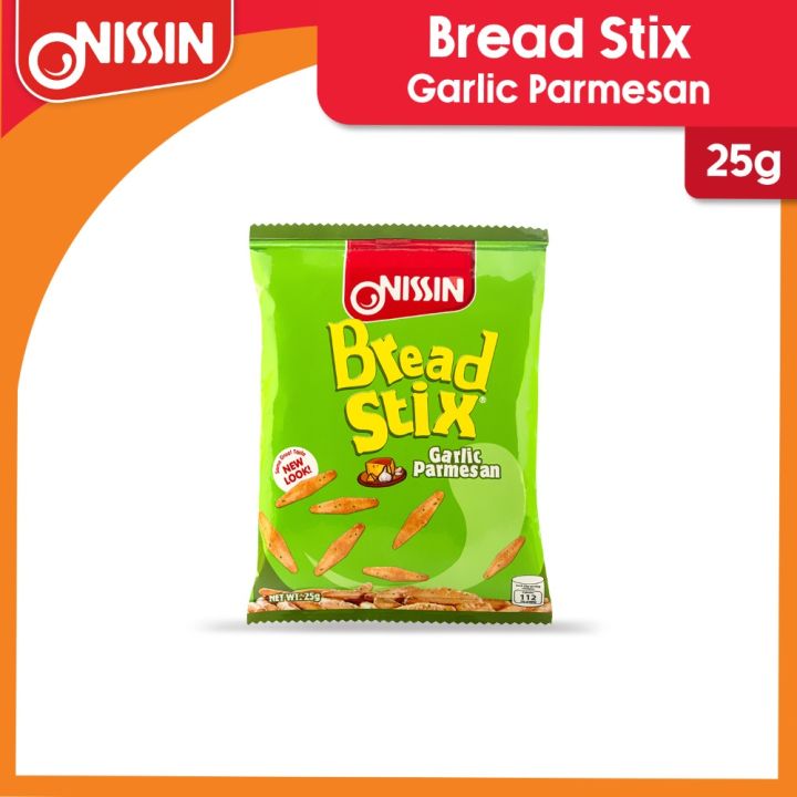 Nissin Bread Stix Garlic Parmesan 25g | Lazada PH
