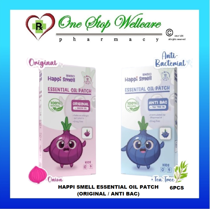 HAPPI SMELL ESSENTIAL OIL PATCH ORIGINAL (+ONION OIL) / ANTI BAC + TEA ...