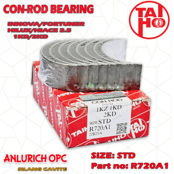 TAIHO CONNECTING ROD BEARING (CON-ROD BEARING) TOYOTA INNOVA,HILUX ...