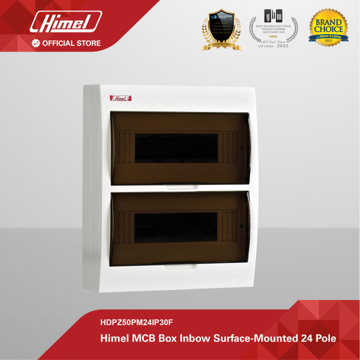 Himel MCB Box Inbow Surface-Mounted 24 Pole HDPZ50PM24IP30F | Lazada ...