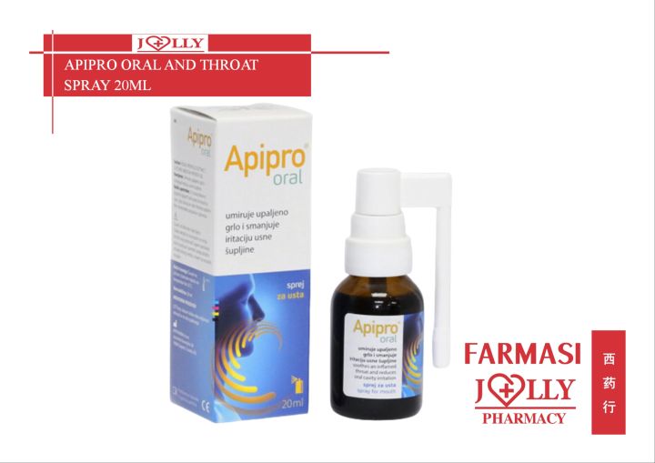 JOLLY PHARMACY APIPRO ORAL AND THROAT SPRAY 20ML (EXP: 05/2027 ...