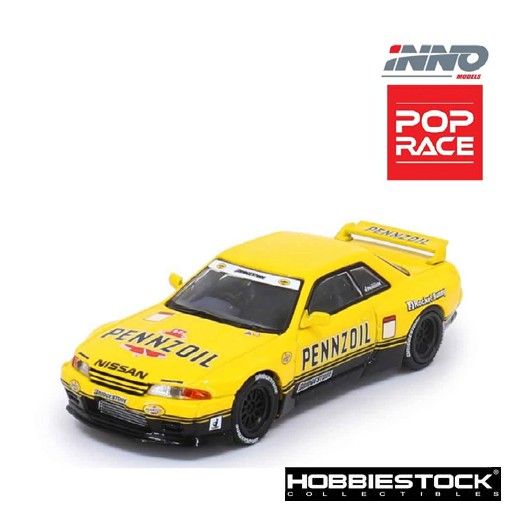 Pop Race x Inno64 1/64 Nissan Skyline GT-R R32 Pandem `Pennzoil` Retro ...