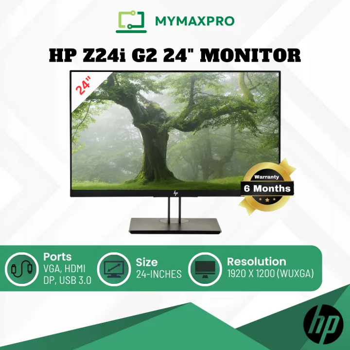 HP Z Display Z24i G2 24" LED Wide Monitor 24-inch 1920x1200 WUXGA 1080P ...