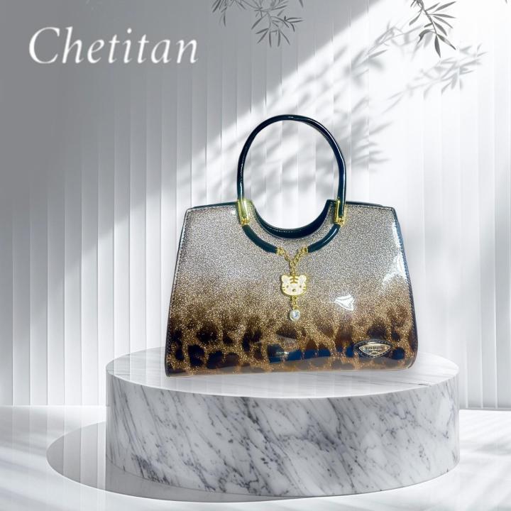 Cheritan คอลเลคชั่นลายเสือ กระเป๋าถือ เชอริตัน แถมใบเล็ก เชอรีตัน รุ่น ...