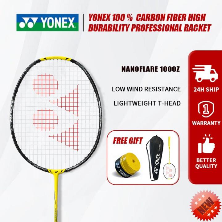 YONEX NANOFLARE 1000Z Badminton Racket Full Carbon Ultra Light Single Racket NF1000Z Speedy ...
