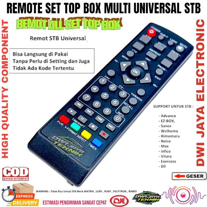 Remote Set Top Box Receiver Remot STB Universal | Lazada Indonesia