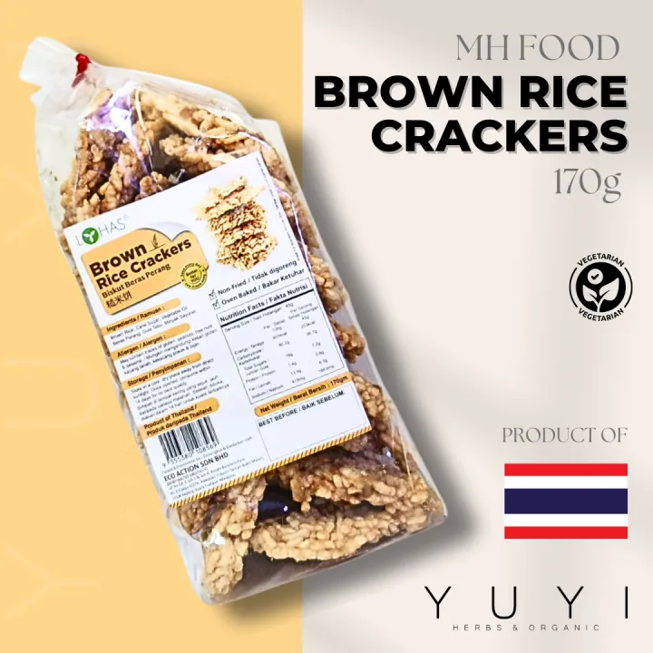 【Lohas】Brown Rice Crackers - 170g | Lazada