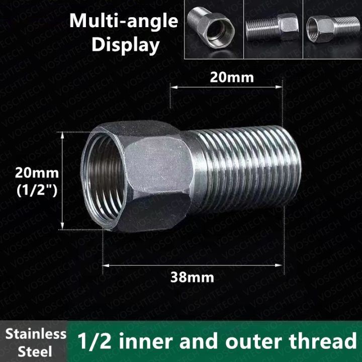 1/2"20MM Stainless Steel Bushing Water Pipe Adapter inner and outer ...