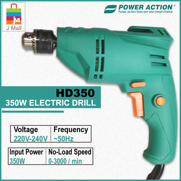 POWER ACTION HD350 350W ELECTRIC DRILL | Lazada