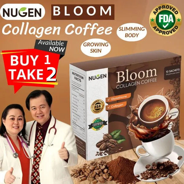 （Buy 1 Take 2）Nugen Bloom Collagen Coffee Original 100% organic Diet ...