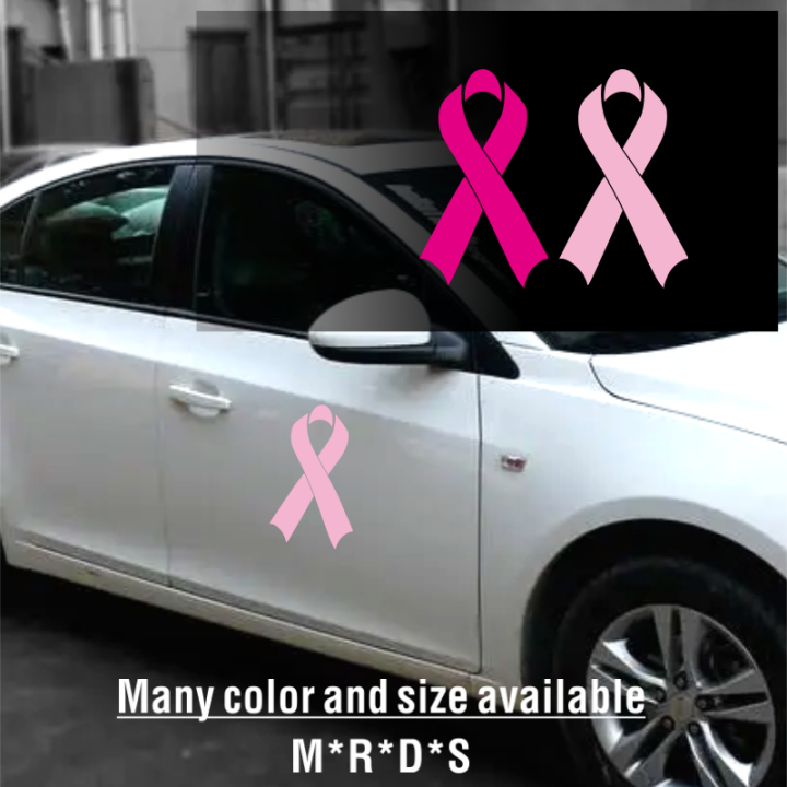 Breast Cancer Care Awareness Ribbon Vinyl Sticker Car Truck Window ...