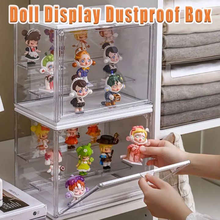 Acrylic Display Case Popmart Storage Organizer Transparent Boxes ...