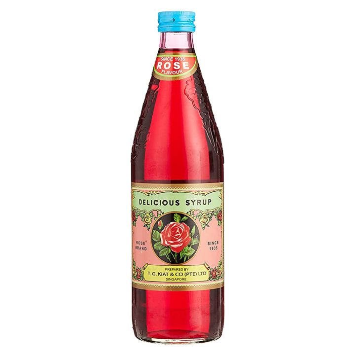 Imported Rose Syrup Flavour (sirop de rose) " Delicious Syrup " 750ml ...