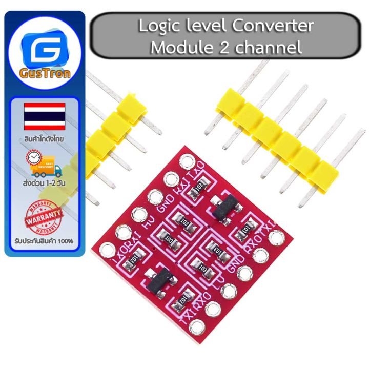 Logic level Converter Module 2 channel 5V-3.3V IIC UART SPI | Lazada.co.th