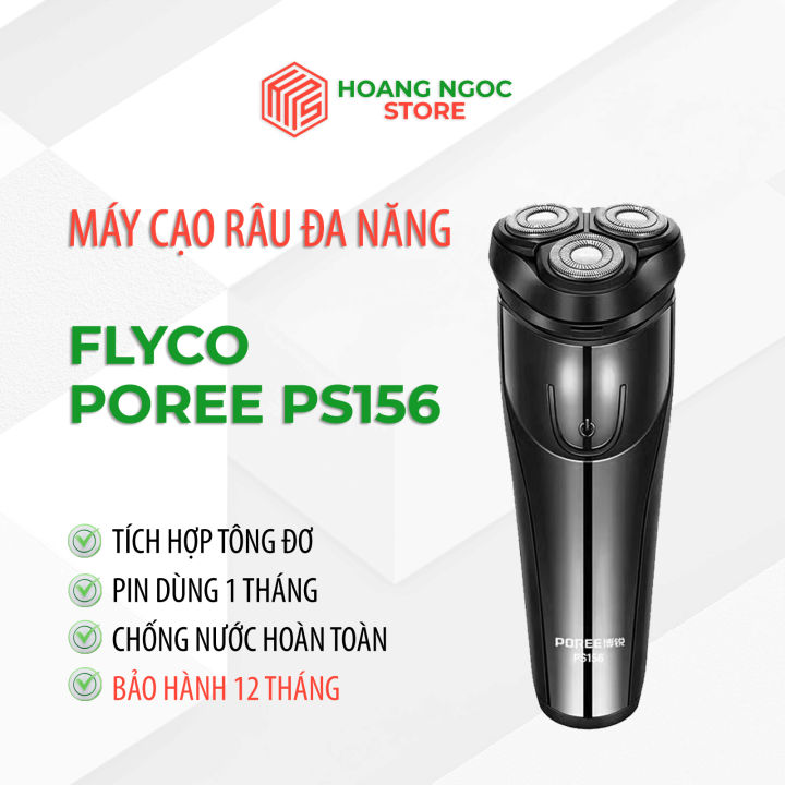Máy cạo râu đa năng chính hãng Flyco Poree PS156 tích hợp 3 đầu cạo và ...