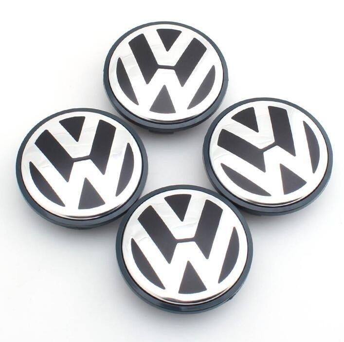 4Pc 56Mm Wheel Center Hub Caps for Volkswagen Vw Golf Jetta Vento Polo ...
