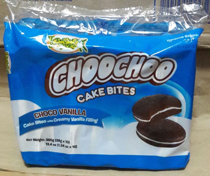 Lemon Square Choochoo Cake Bites Choco Vanilla (38g x 10) | Lazada PH