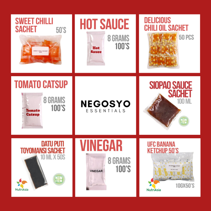 Take Out Sauces Sachet Packed Toyomansi/Hot Sauce/Sweet Chili Business ...