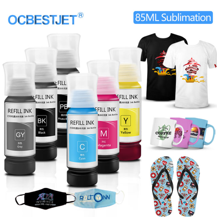85ML Eco-Tank Sublimation Ink For Epson 011 012 013 014 114 115 552 ...