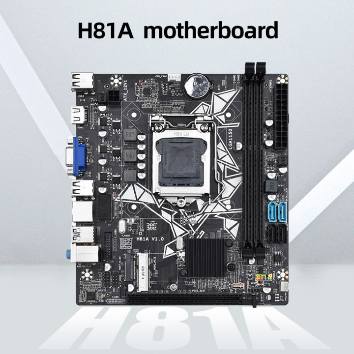 PC Main Board H81A Support SATA3.0 SATA 2.0 NVME M. 2 Desktops MainBoard PCI-E 8X Graphics Slot ...