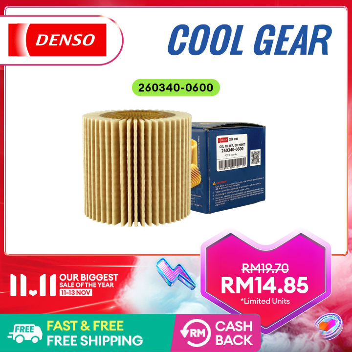 DENSO COOL GEAR Oil Filter for Toyota Vellfire / Alphard / Camry ...