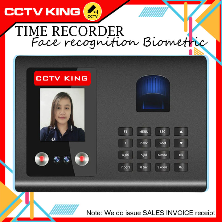 CCTV KING F600 Face Recognition and Fingerprint Biometric Time Recorder Machine, Time Attendance ...