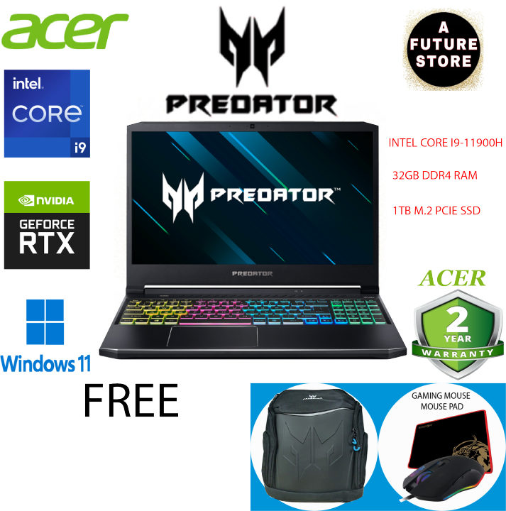 Acer Predator Helios 300 PH315-54-94XB 15.6" QHD 165Hz Gaming Laptop ...