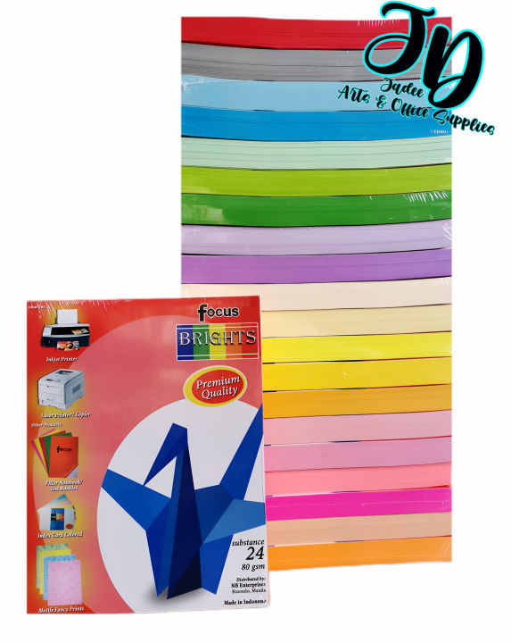 Focus Brights Colored Paper [75-80gsm] [Letter Size] [250 Sheets ...