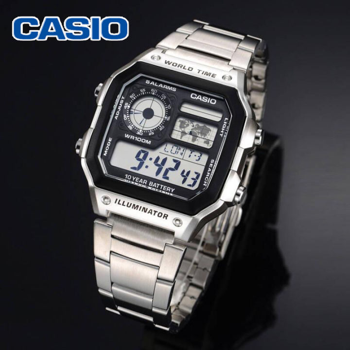 CASIO Watch For Men World Time CASIO World Time Watch Men CASIO World Time CASIO AE1200whd World ...