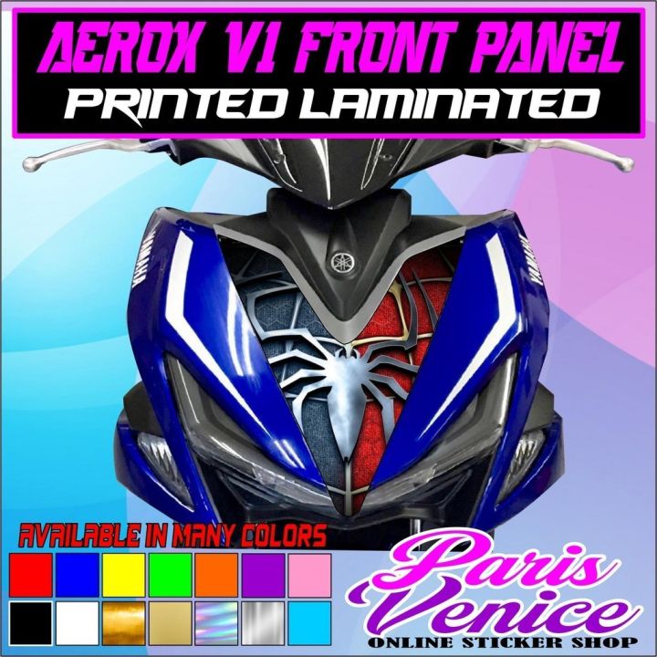aerox v1 front panel sticker customizedprinted laminated | Lazada PH
