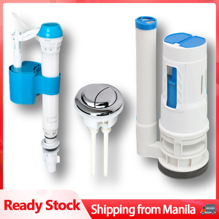 Toilet Flush Set Fittings ECQ CISTERN FITTINGS Dual Button Flush Valve ...