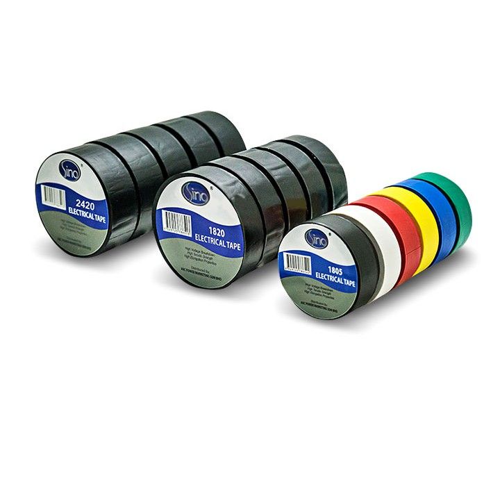 SINO PVC Tape 1805/1820/2420 Electrical Wire Insulating Tape (Black ...