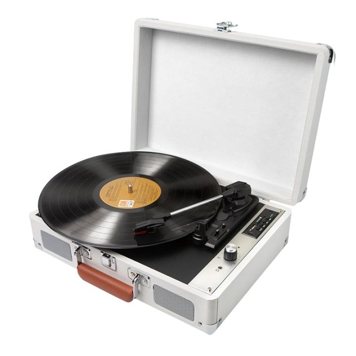 Vintage Vinyl Record Player Gramophone Phonograph Portable AC100-240V ...