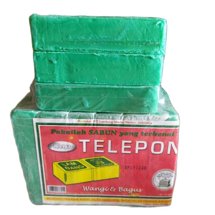 sabun cuci baju batang//sabun jadul cap telepon/1-6potong x 200g ...