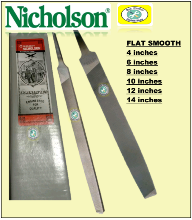 NICHOLSON CRESCENT FLAT SMOOTH (4", 6", 8", 10", 12", 14") | Lazada PH