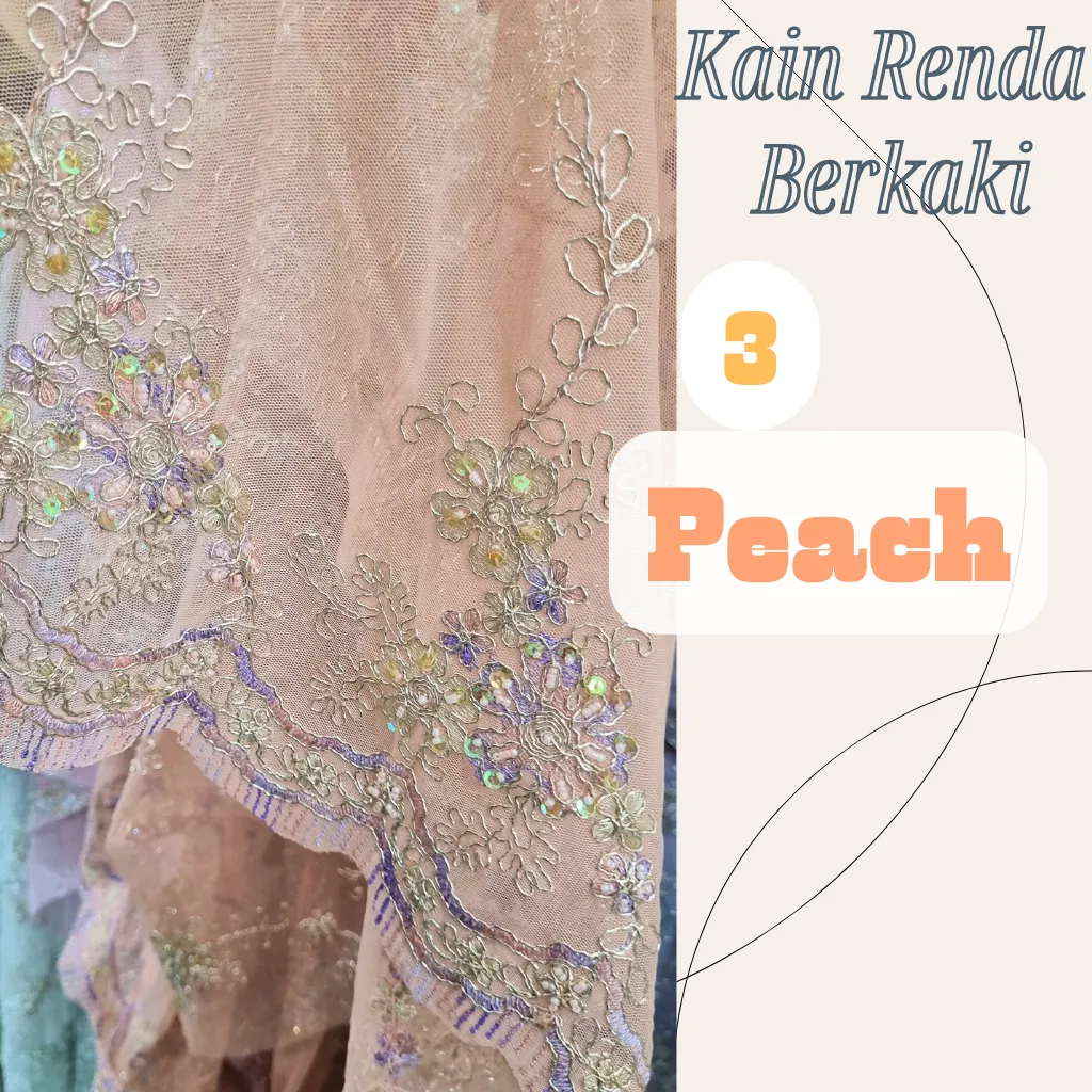 Kain Lace Manik Kain Renda Berkaki Good Quality 56inch 蕾丝 0.5m | Lazada